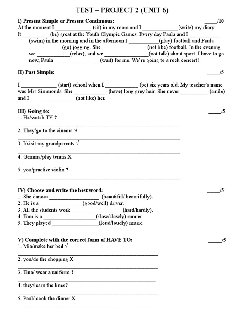 Unit 6 Project 2 | PDF | Leisure