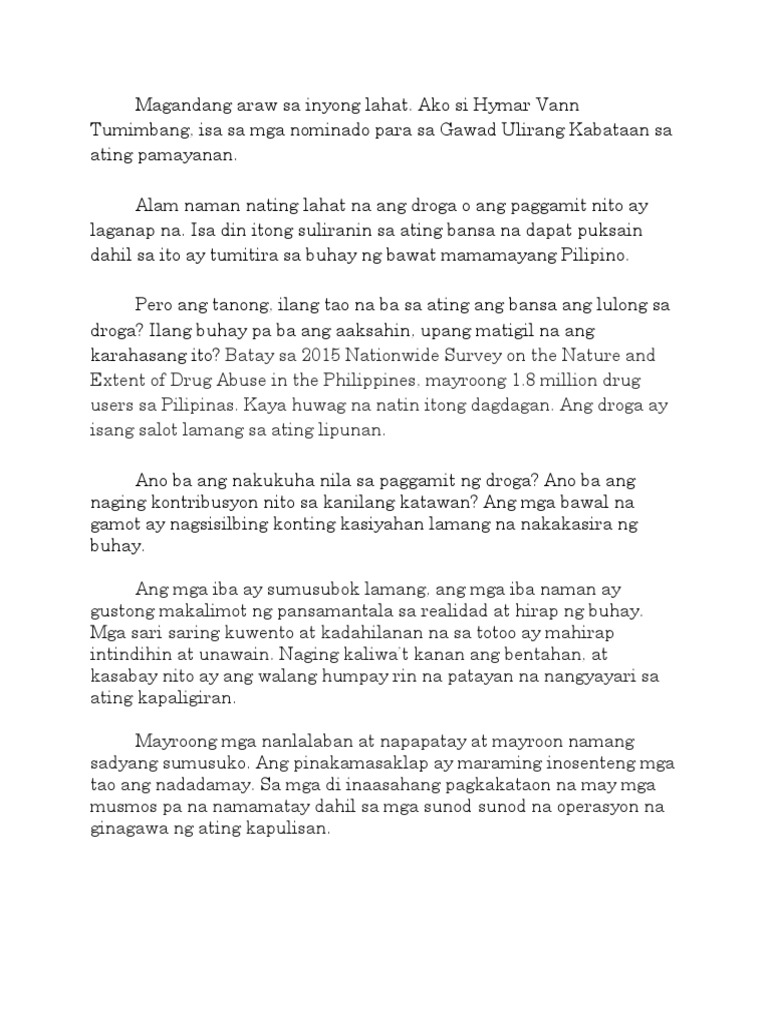 Pagsugpo NG Droga | PDF