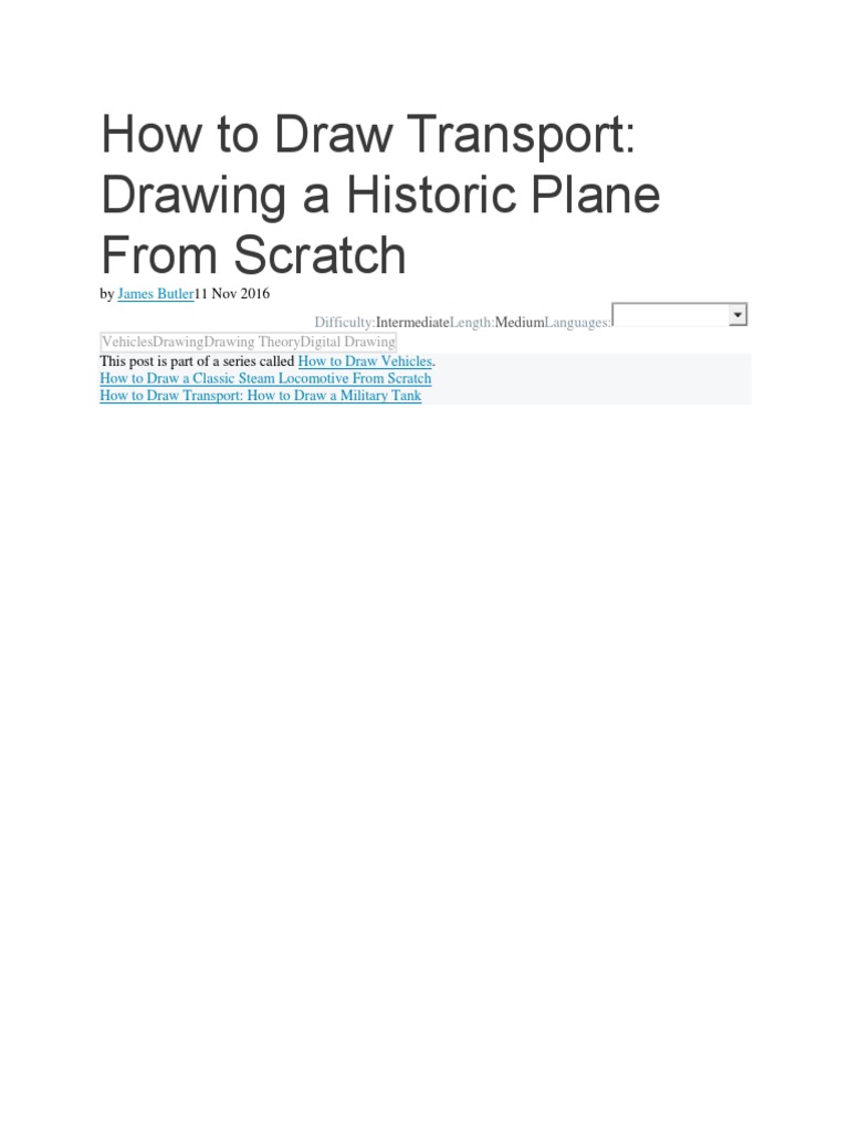 How to Draw a Historic World War 2 Plane | PDF | Supermarine Spitfire ...
