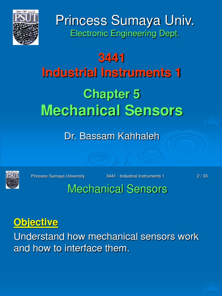 Overview of Mechanical Sensors | PDF | Electrical Engineering ...
