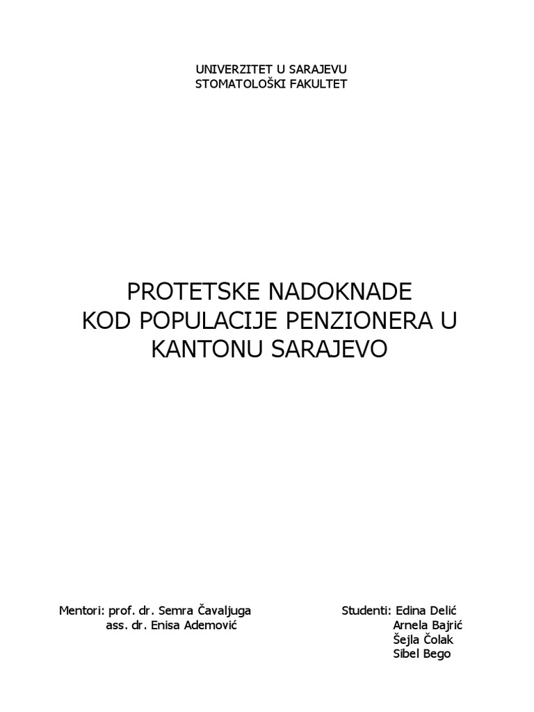 Seminarski Rad - Epidemiologija | PDF
