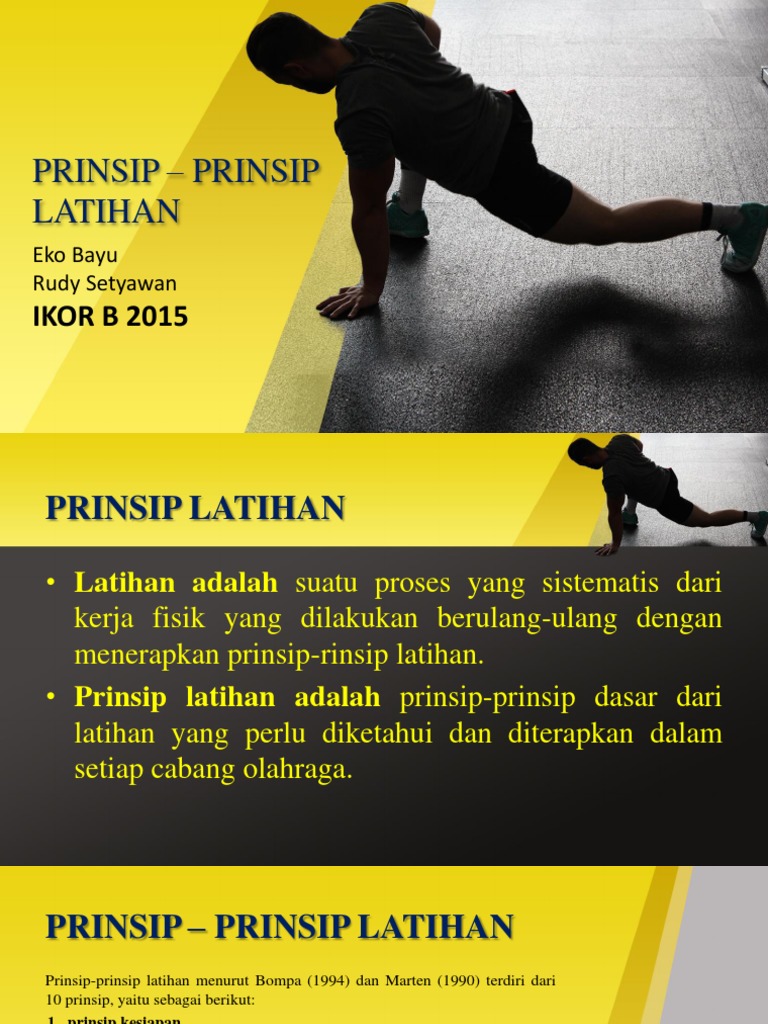 Prinsip-Prinsip Latihan 1 | PDF