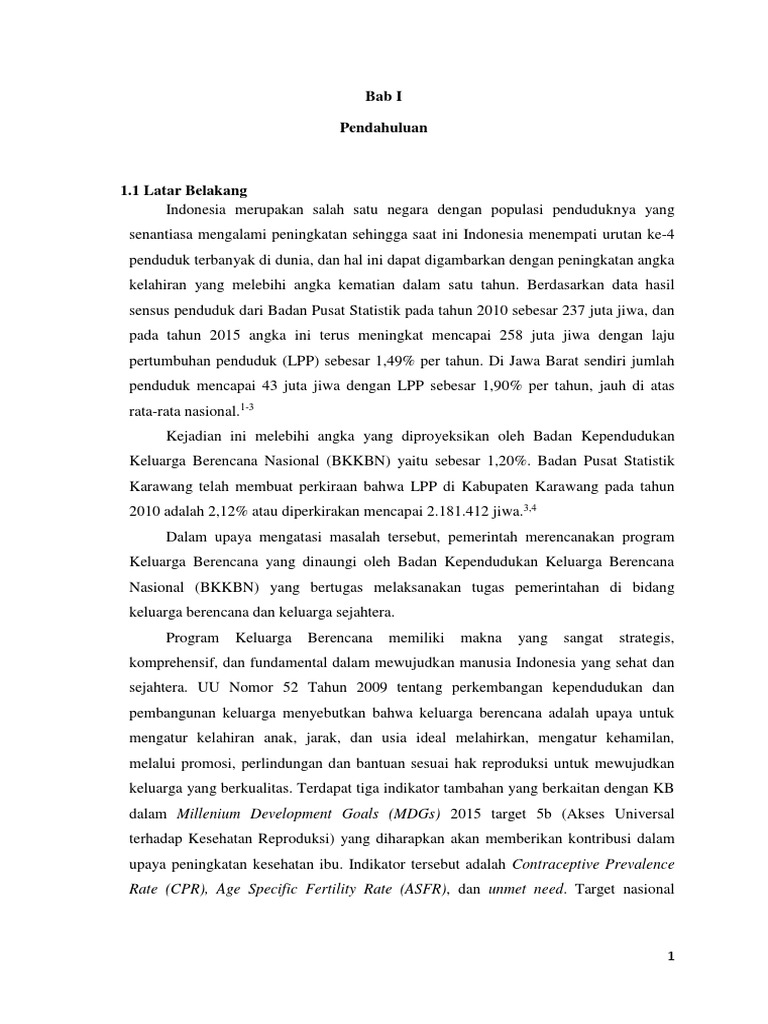 Evaluasi Program Keluarga Berencana Karawang | PDF