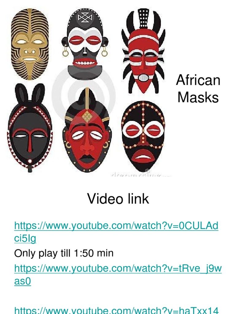 African Masks Moni | PDF | Mask | Hairstyle