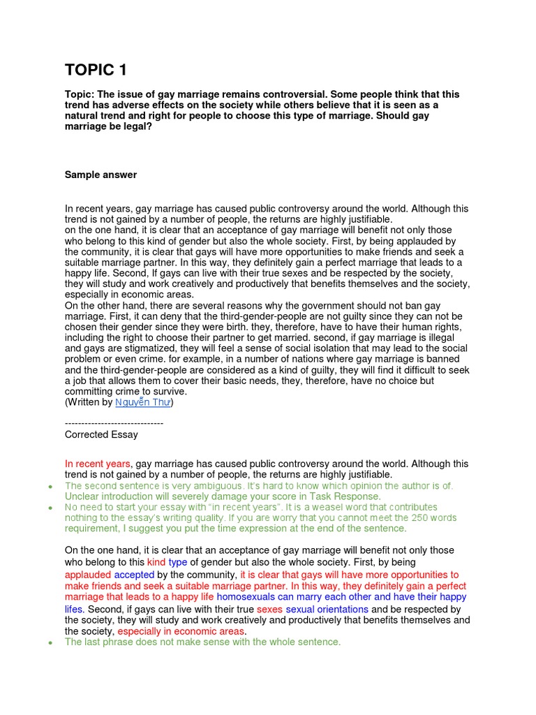 Example Writing Task 2 | PDF | Water Pollution | Homosexuality