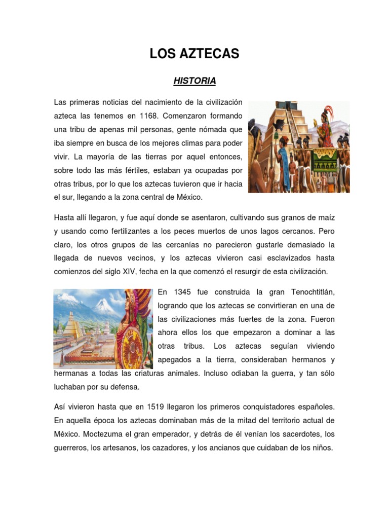 Los Aztecas | PDF | azteca | Náhuatl