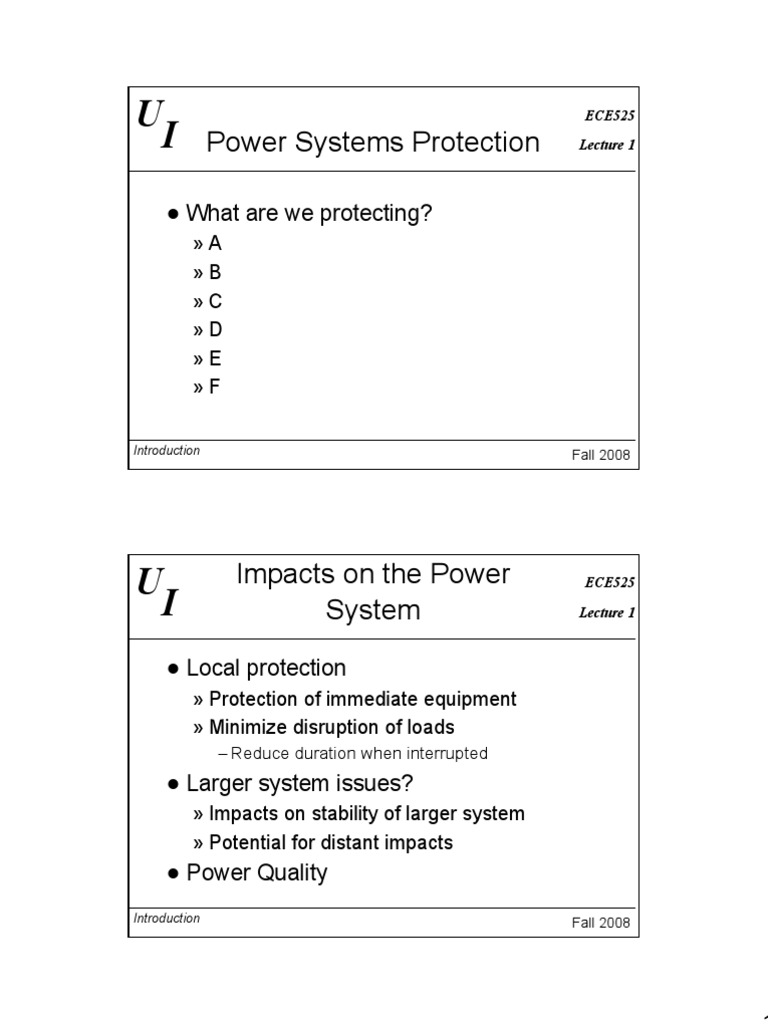 Power Systems Protection: What Are We Protecting? | PDF | Relay ...