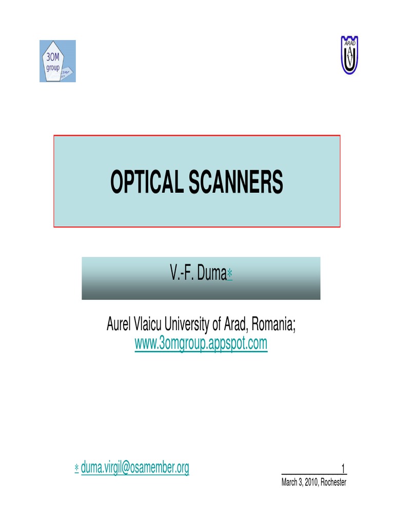2010 Scanners Lecture (Compatibility Mode) | PDF | Image Scanner ...