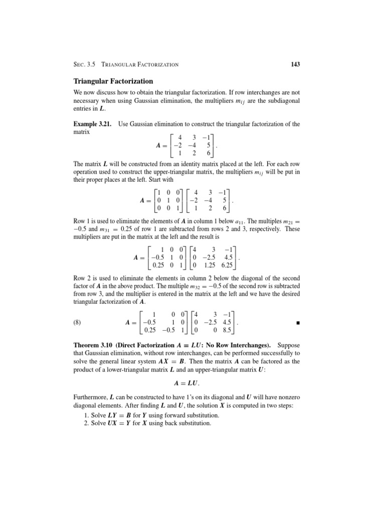 Lu Factor Proof | PDF | Matrix (Mathematics) | Factorization