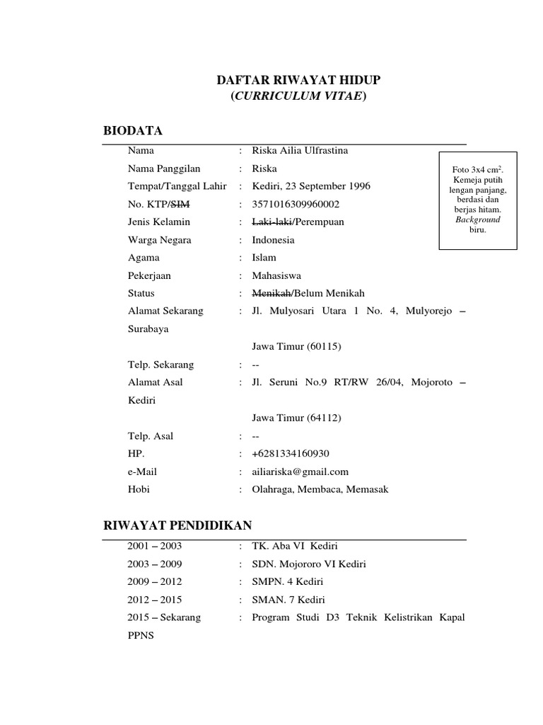 Contoh CV | PDF