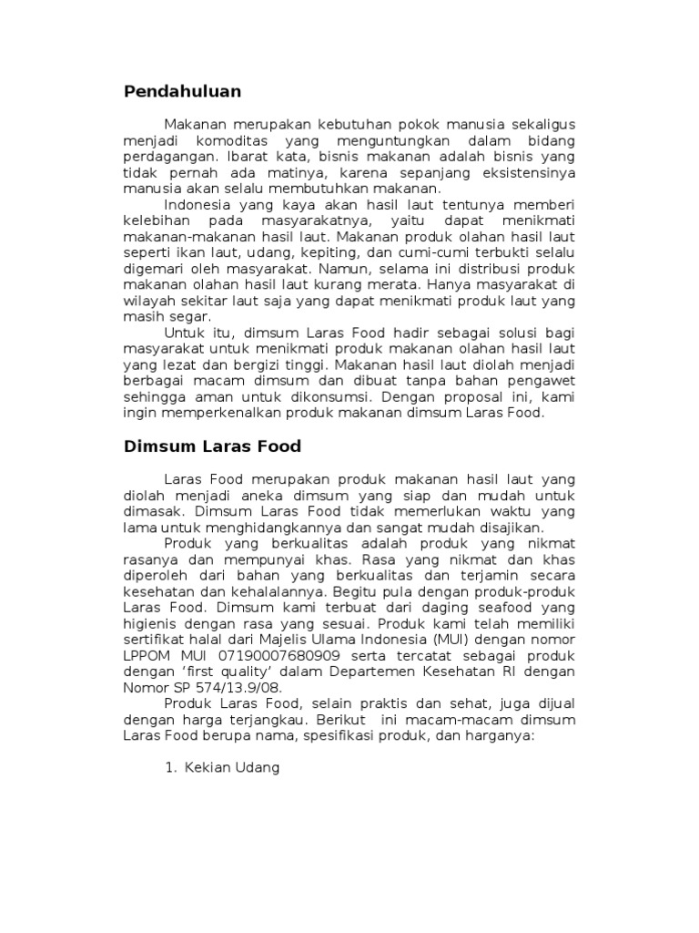 Proposal Dimsum | PDF