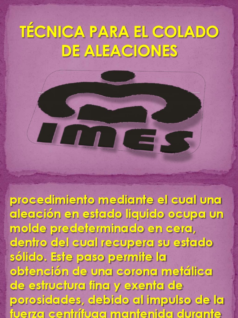 Tecnica para Colado de Aleaciones | PDF | Revestimiento | Rieles