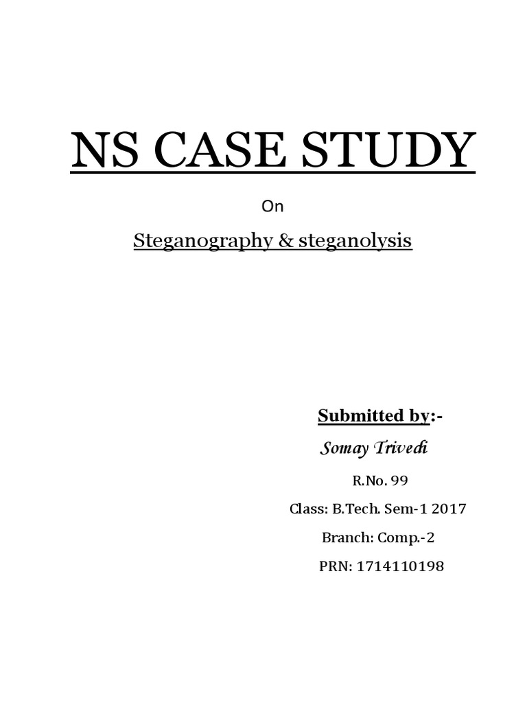 Ns Case Study | PDF | Cryptography | Transmission Control Protocol