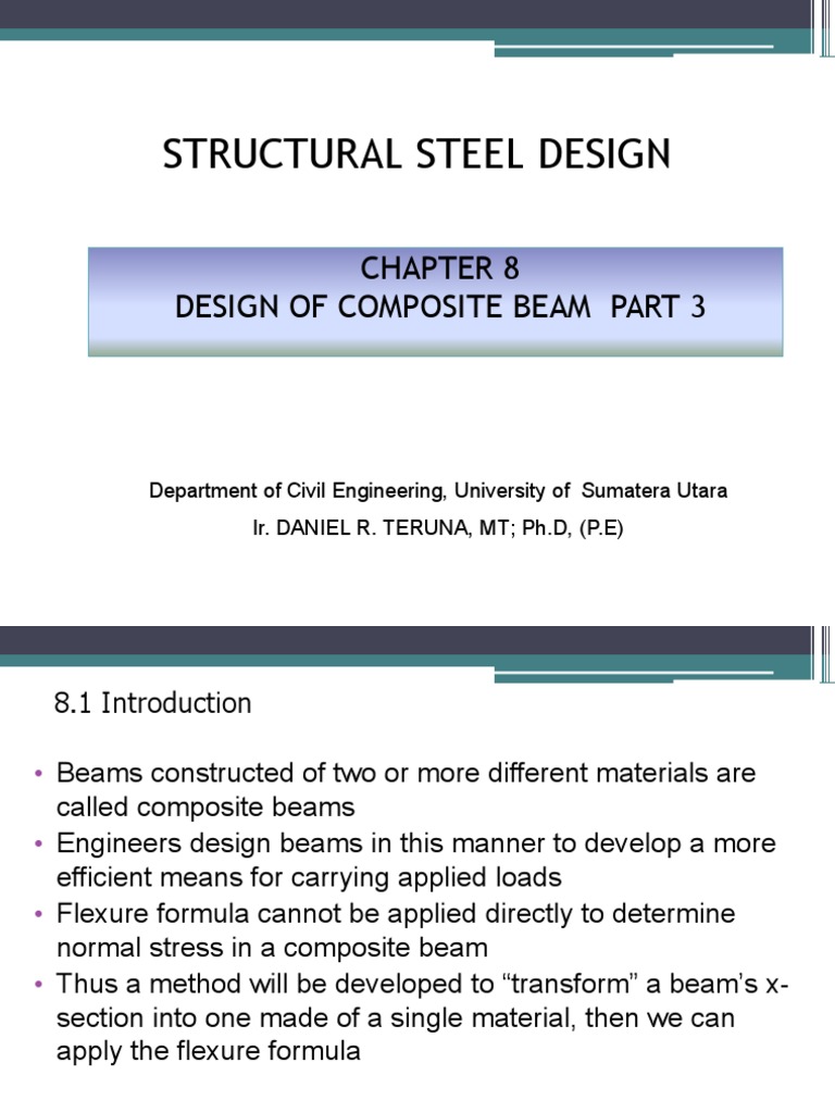 Design of Composite Member Part 3 PDF | PDF | Beam (Structure) | Bending