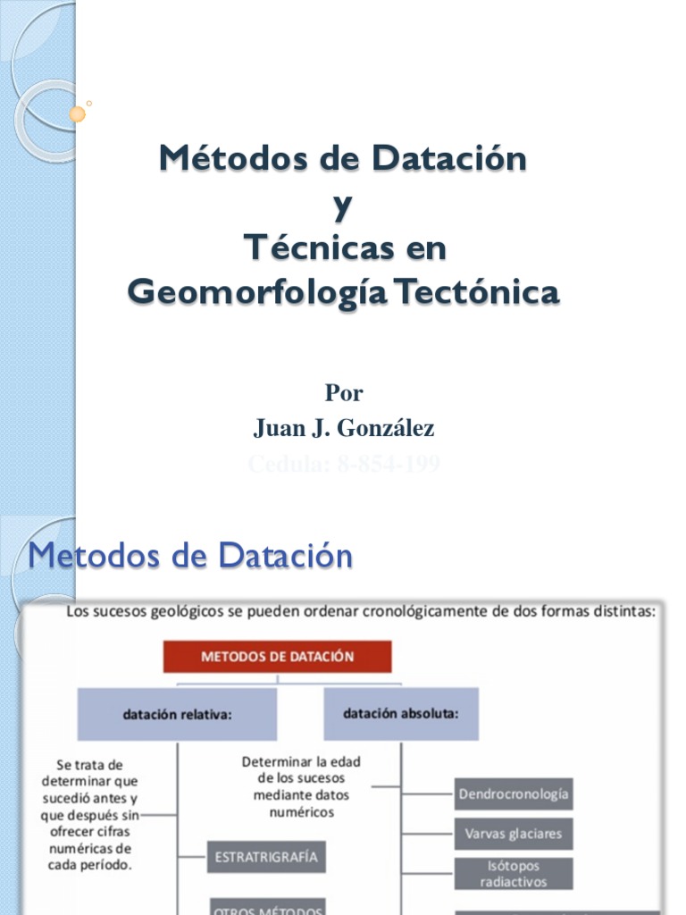 Métodos de Datación | PDF | Geología | Temblores
