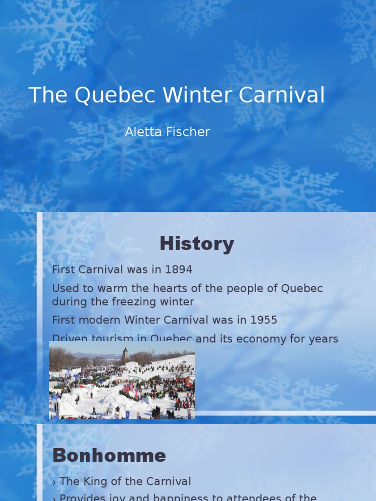 History of Quebec Winter Carnival | PDF | Social Science | Travel