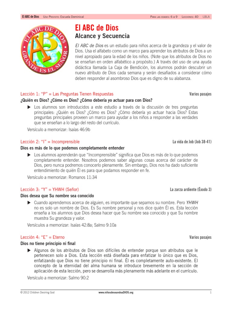 Abc SP PDF | Descargar gratis PDF | Dios en el cristianismo | Fe