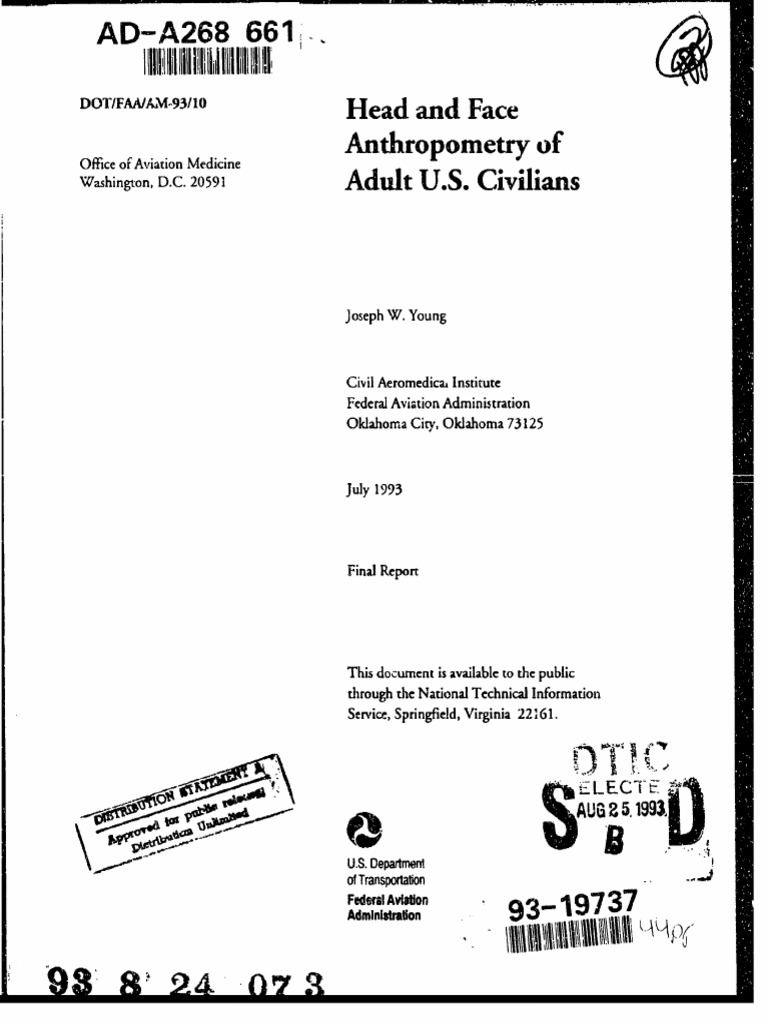 NIOSH Head and Face | PDF | Anthropometry | Anatomical Terms Of Location