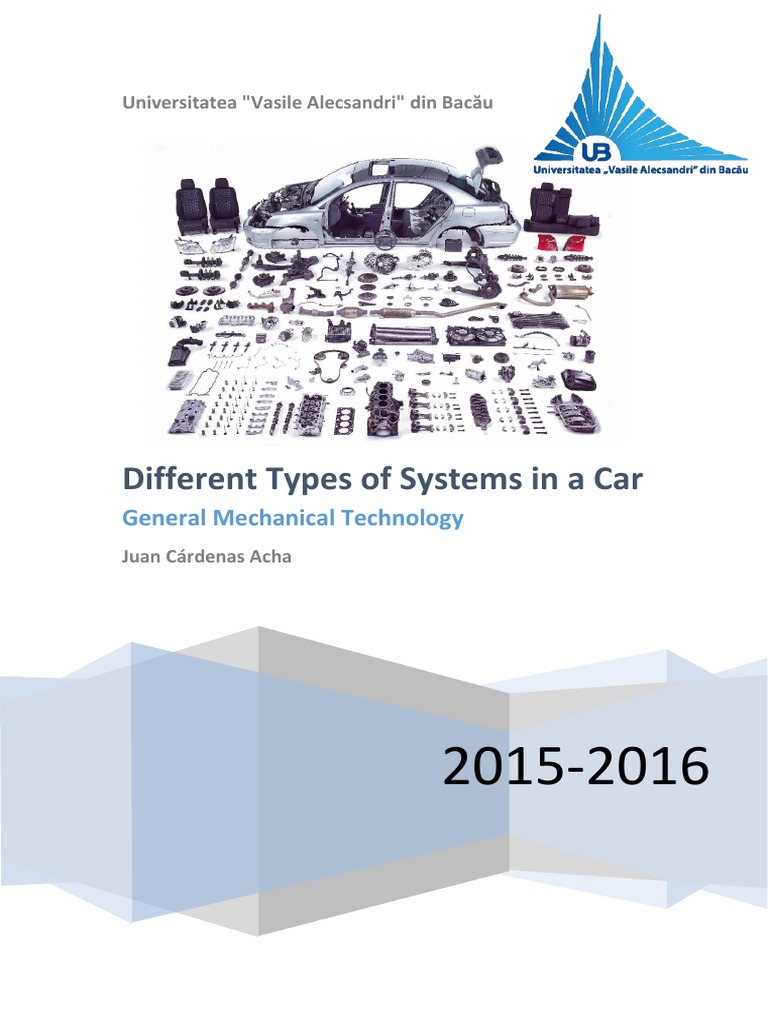 Different Types of Systems in A Car: General Mechanical Technology ...