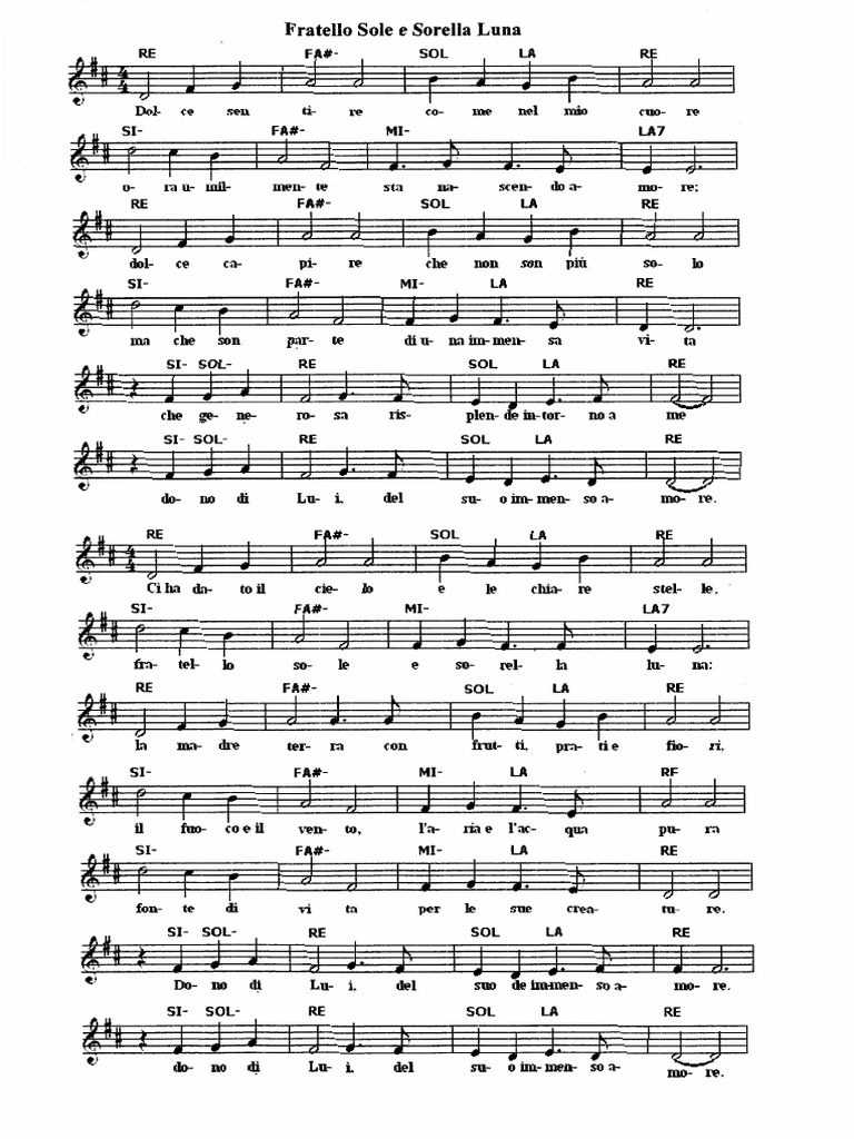 Dolce Sentire Spartito Pdf