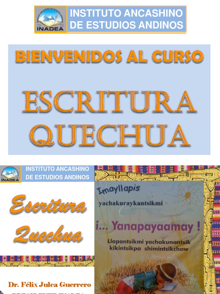 Escritura Quechua-FELIX JULCA-2013 PDF | PDF | Escritura | Lengua española