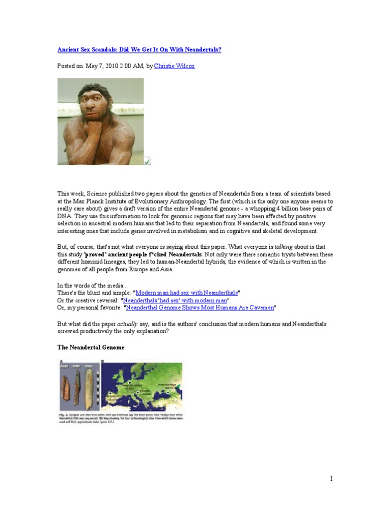 The Neandertal Genome | PDF | Neanderthal | Human