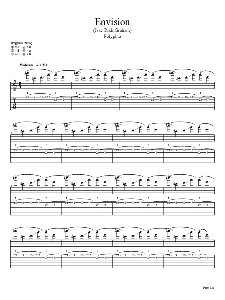 Envision Guitar Tab by Polyphia | PDF | Vocational Education ...