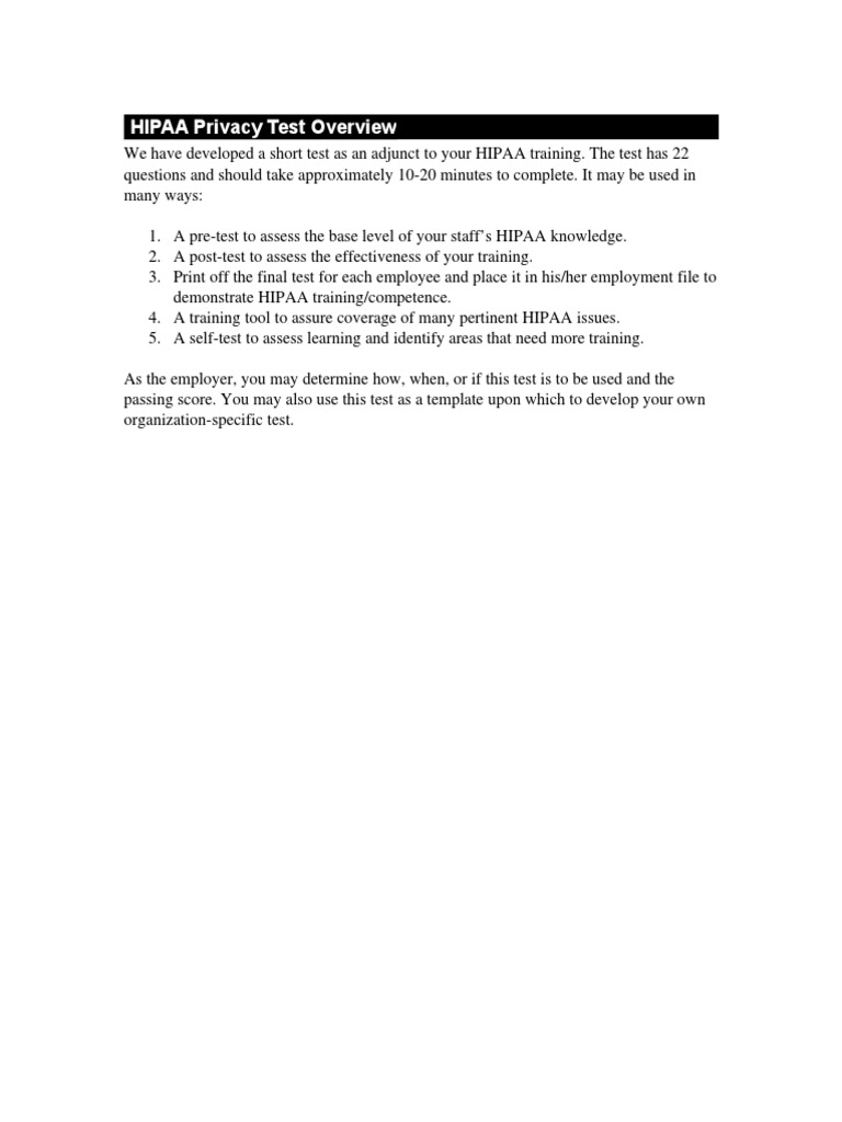 HIPAA Test Key Certificate | PDF | Health Insurance Portability And ...