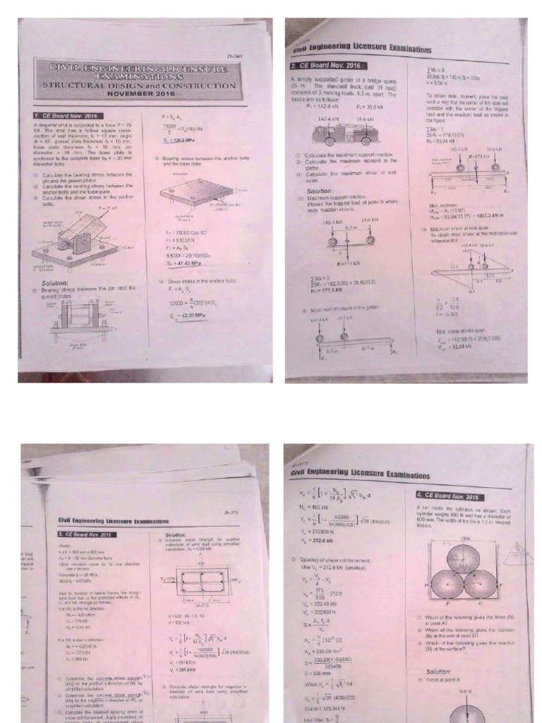 Ce Board Exam Nov 2016 Design | PDF