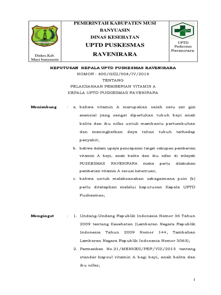 Contoh SK (Ukm) | PDF
