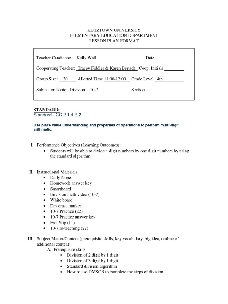 Standard - CC.2.1.4.B.2 | PDF | Division (Mathematics) | Pedagogy