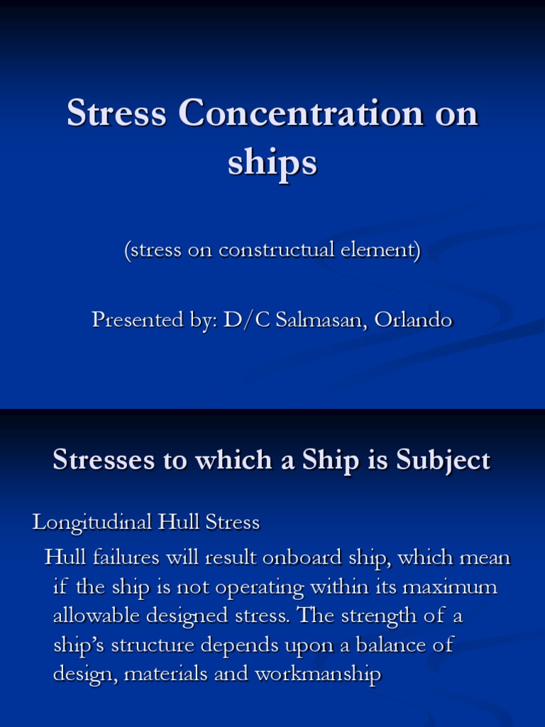 DC Salmasan, Orlando Presentation | PDF | Stress (Mechanics) | Hull ...