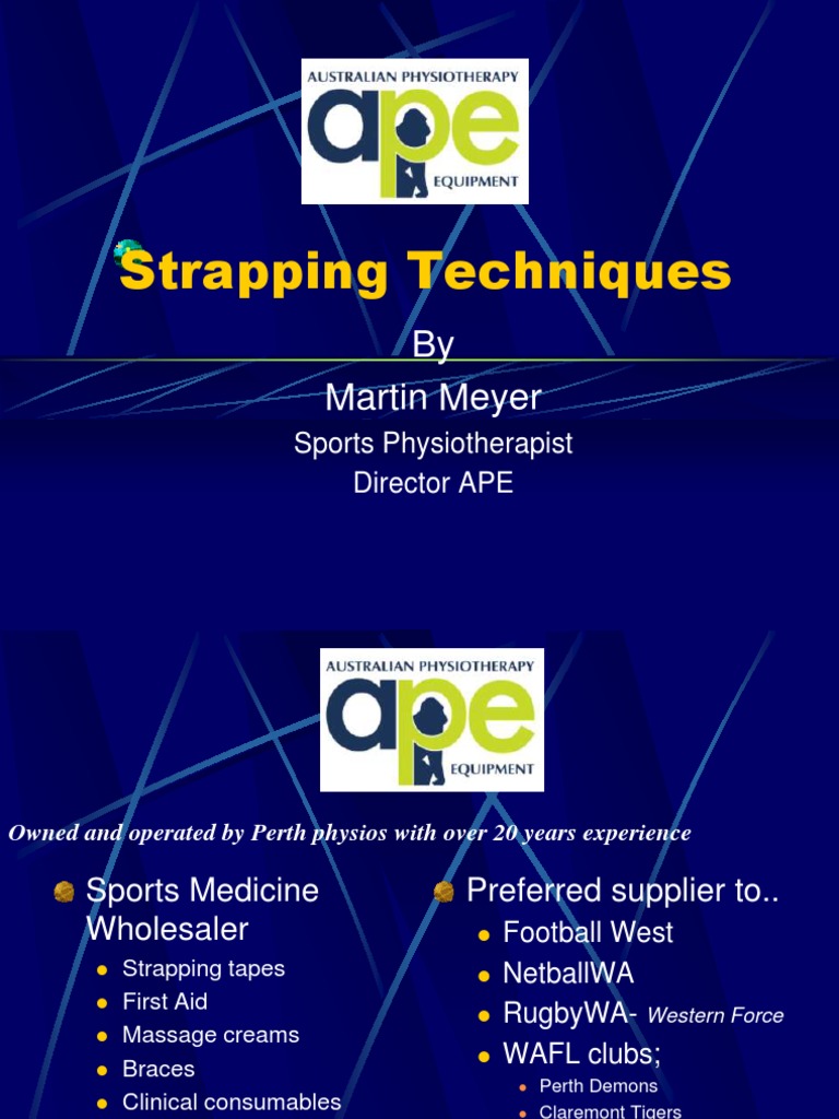 Strapping Techniques | PDF | Thumb | Physical Therapy