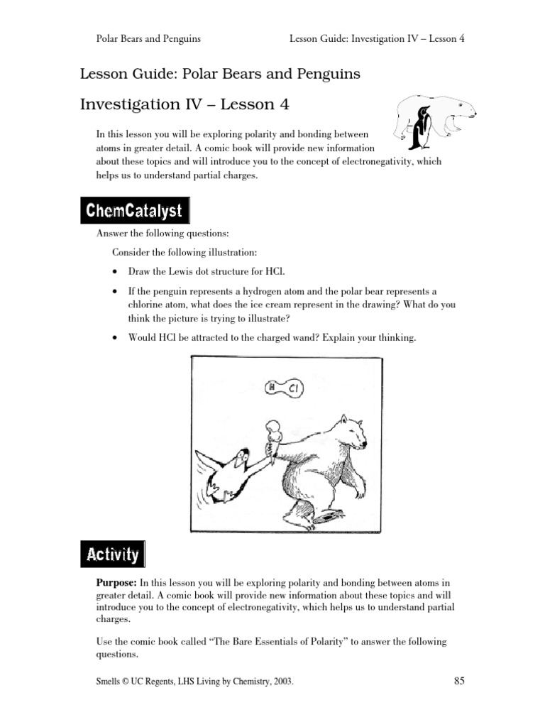 Polar Bears and Penguins (1) | Chemical Polarity | Chemical Bond