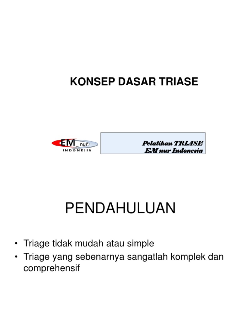 Konsep Triase | PDF