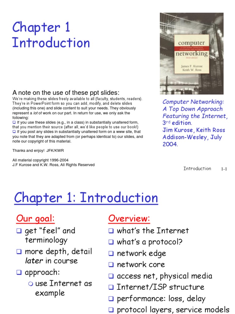 A Note On The Use of These PPT Slides:: Computer Networking: A Top Down ...