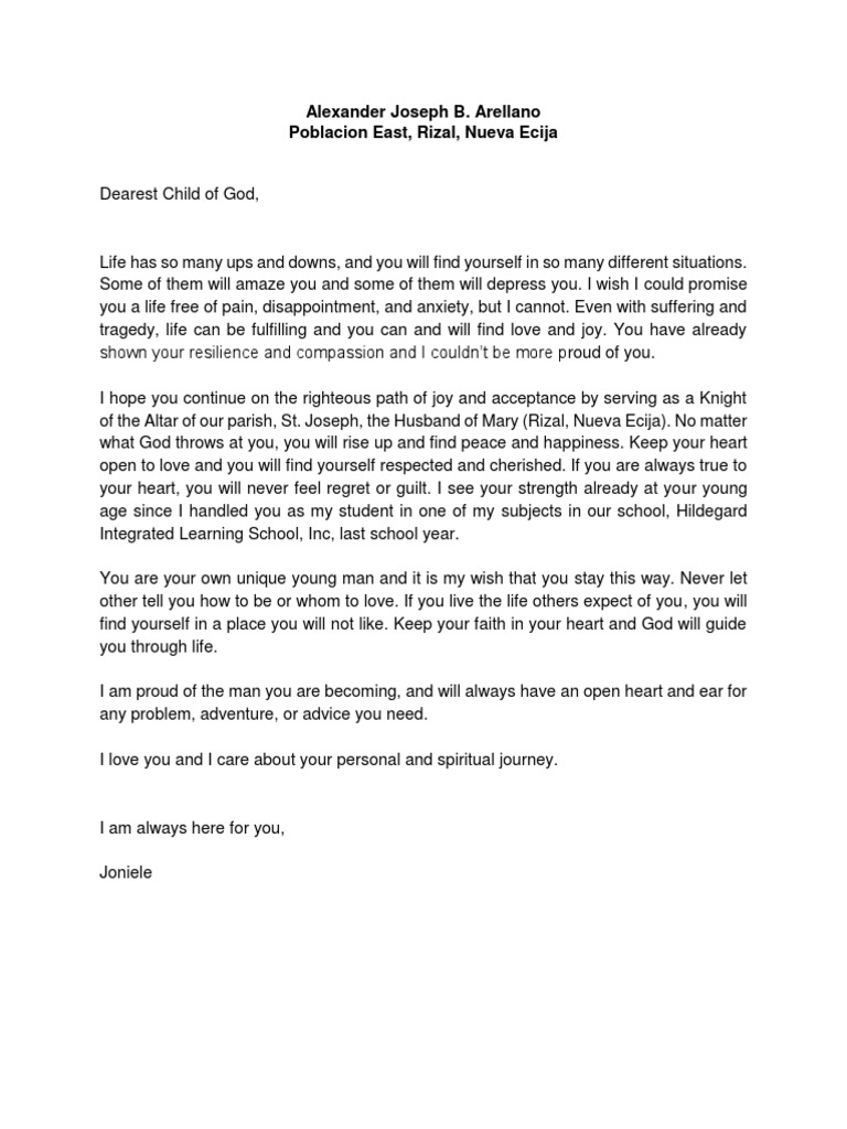 Palanca Letter | PDF