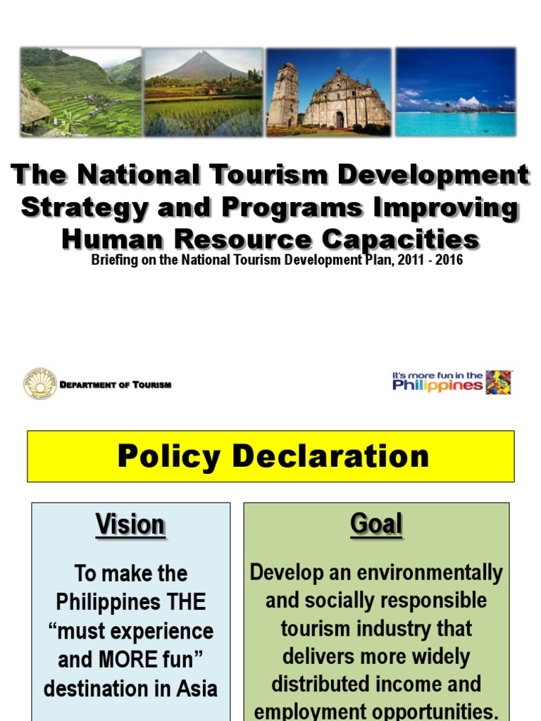 Philippine National Tourism Strategy 2011-2016 | PDF | Tourism | Curriculum
