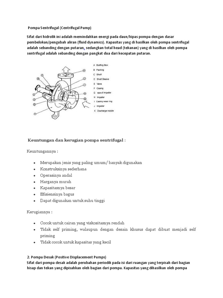 Jenis Jenis Pompa | PDF