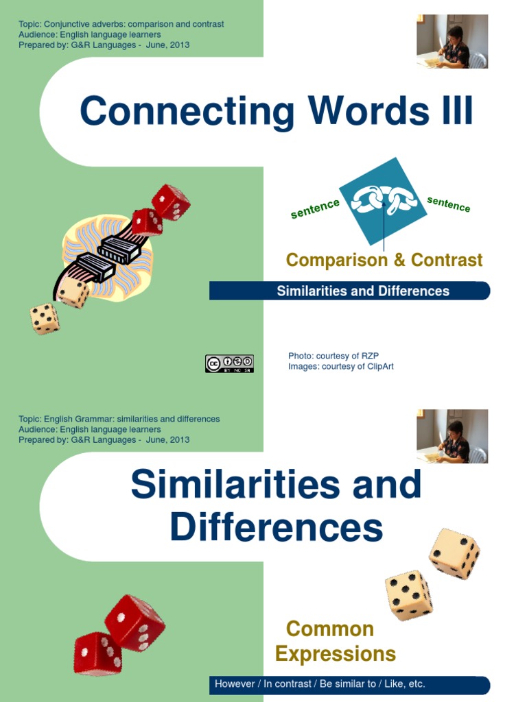 Exploring Similarities and Differences: A Guide to Using Conjunctive ...