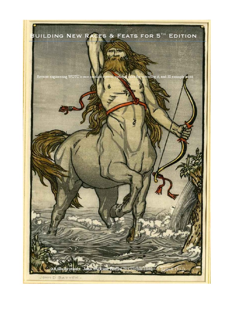 5E Unusual Races Point v104 | PDF | Dungeons & Dragons | Fantasy Role ...