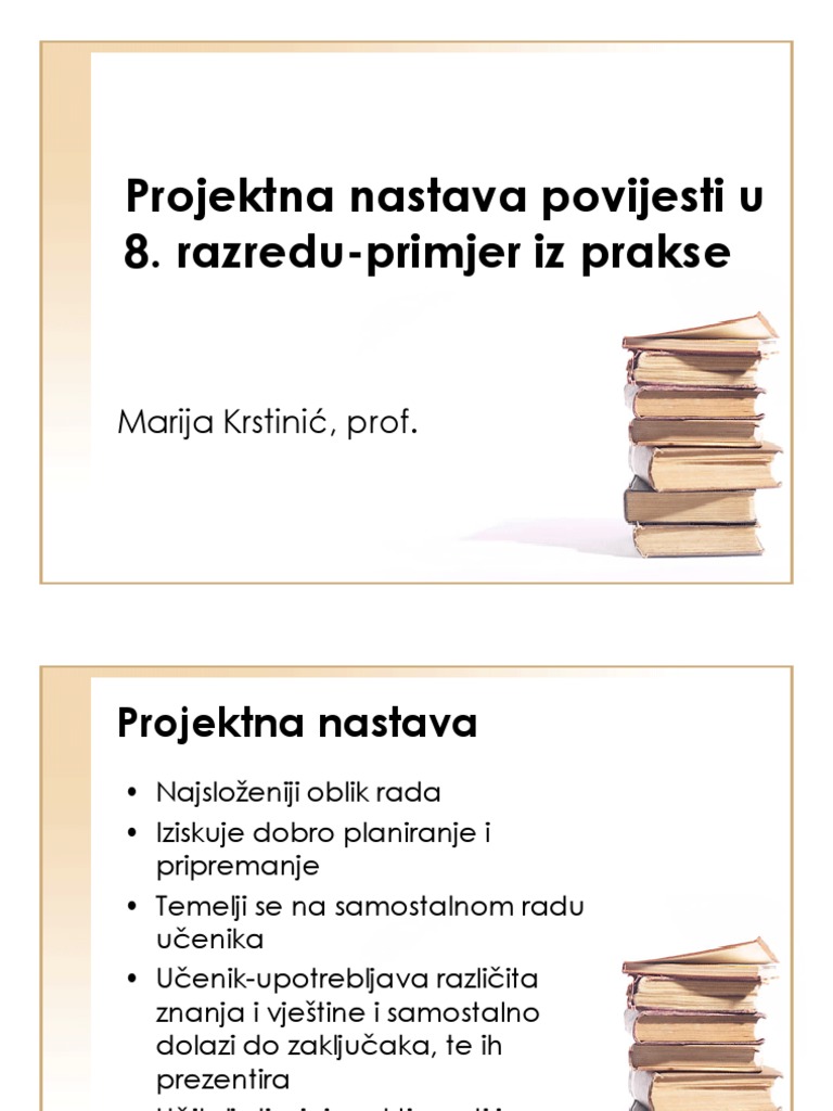 Projektna Nastava | PDF