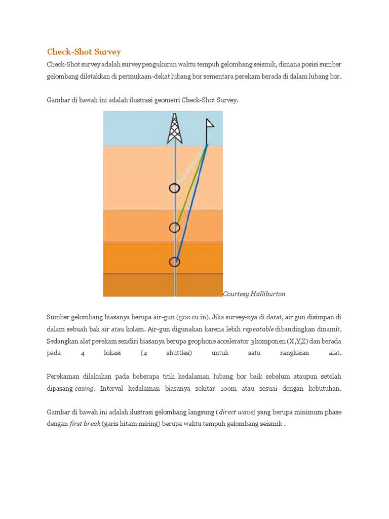 Bahan Belajar Checkshot Dan VSP | PDF