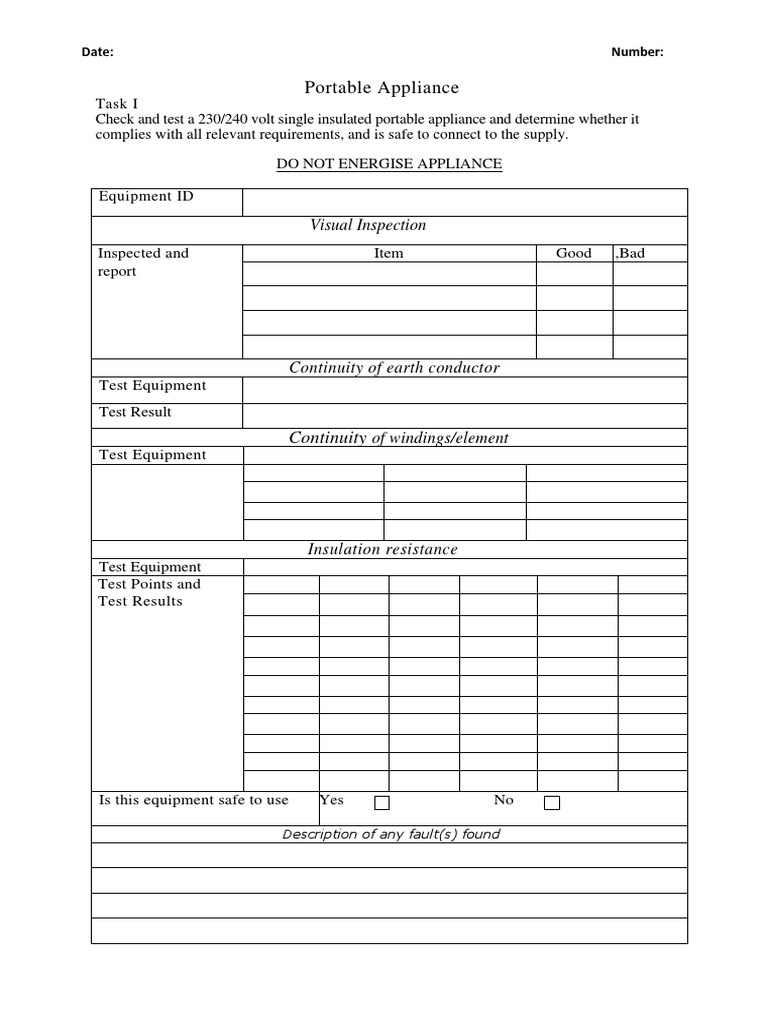 Portable Appliance Testing Report | PDF