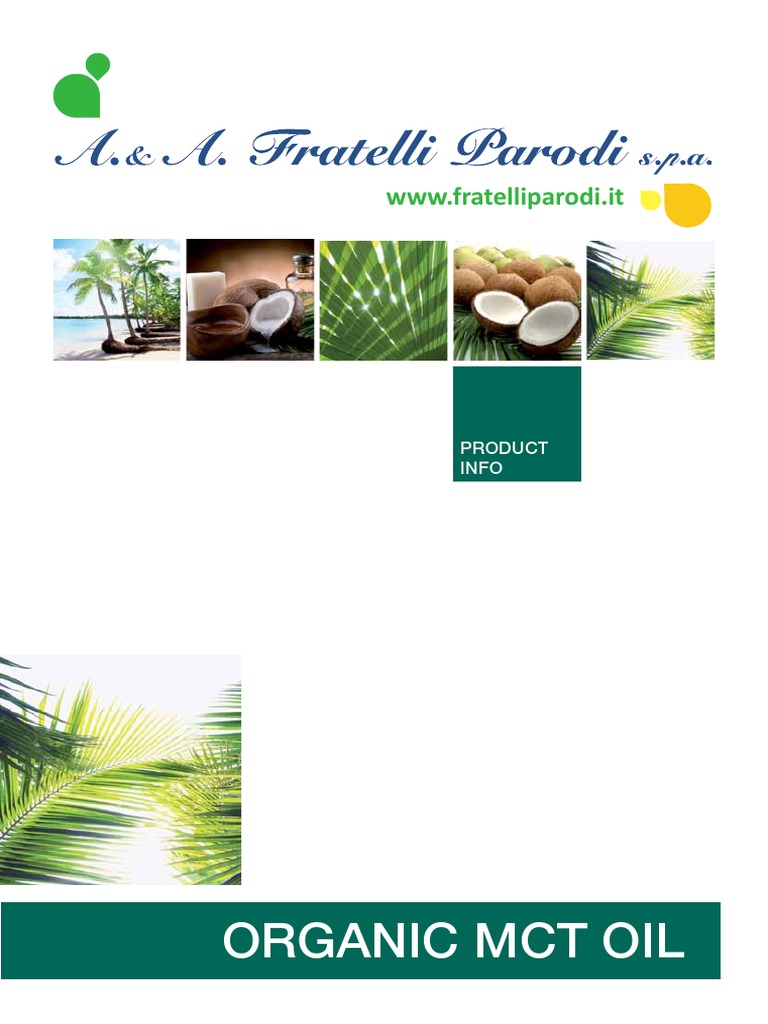 MCT Oil Rev2014 Ver2 2014-03-05 | PDF | Coconut Oil | Coconut