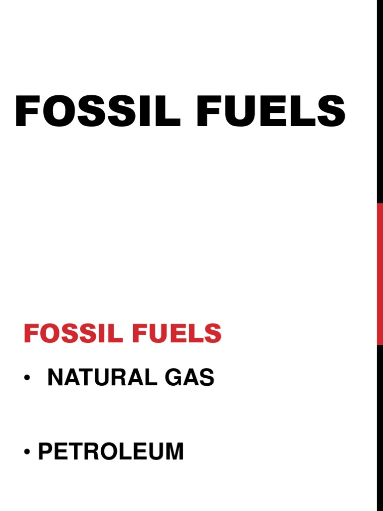 Fossil Fuels | PDF