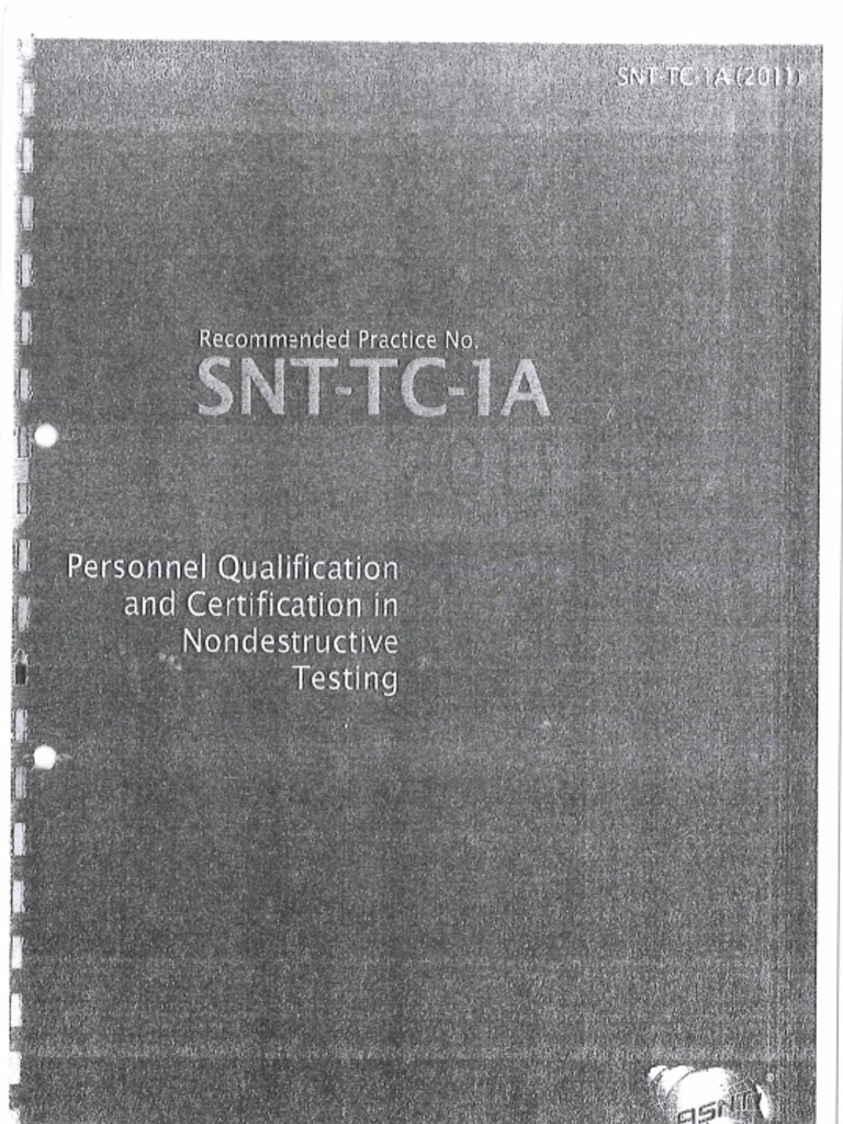 Asnt TC 1a 2011 PDF | PDF