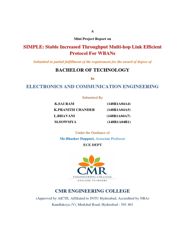 SIMPLE Protocol Documentation | PDF | Wireless Sensor Network ...