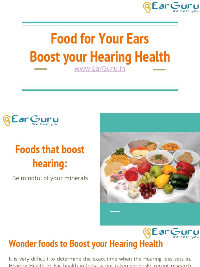 Food For Your Ears - Boost Your Hearing Health - EarGuru - in | PDF ...