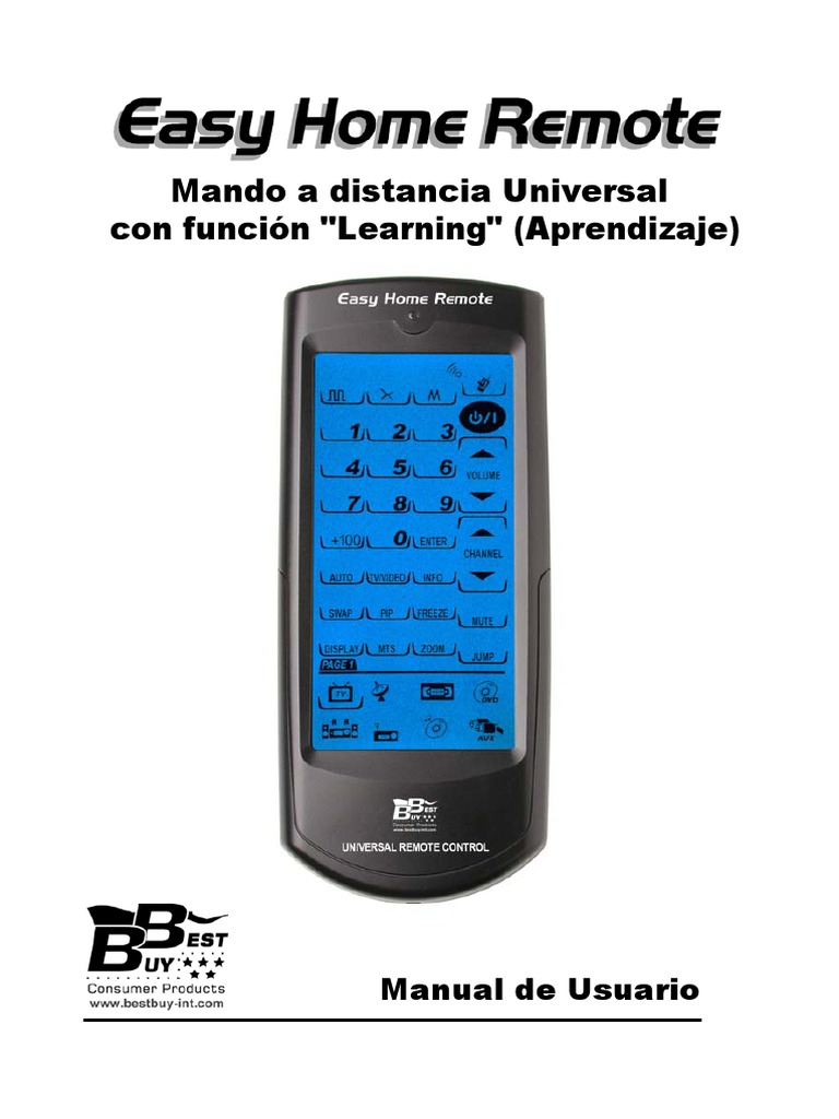 Best Buy Universal Remote (User Manual) | PDF | Control remoto ...